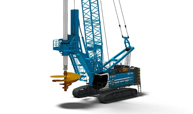 SC-120 HD, cea mai nouă şi mai mare macara pentru foraj rotativ Soilmec ...