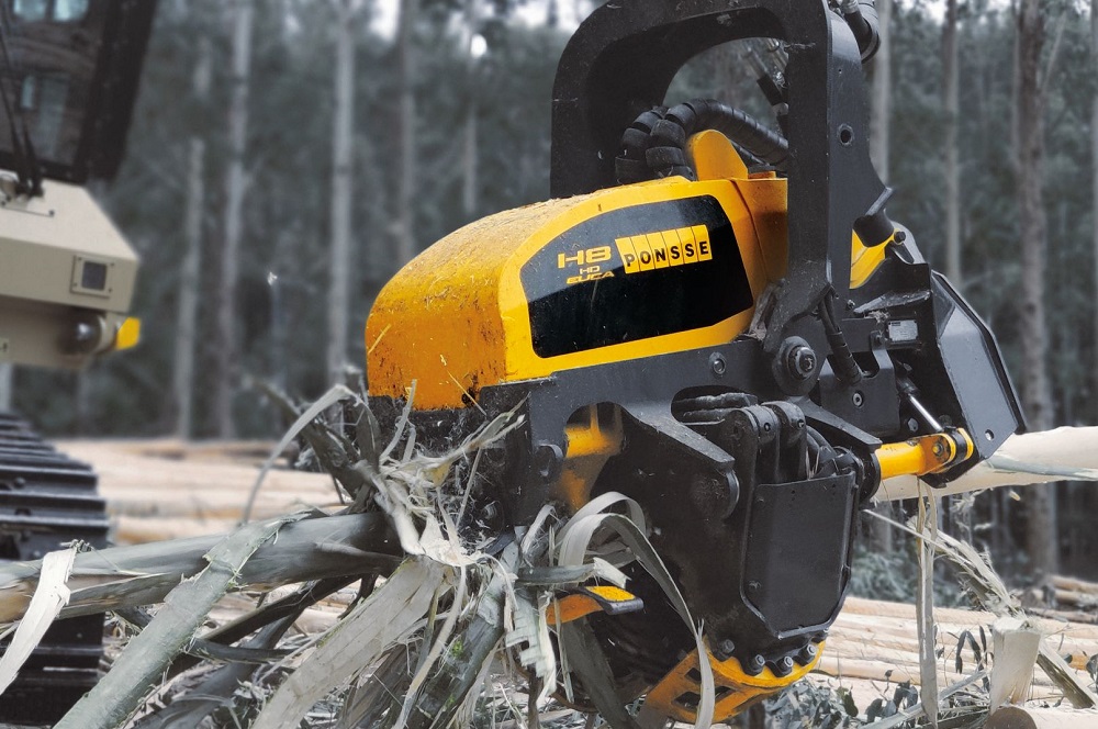 Ponsse launches a new powerful harvester head for processing eucalyptus ...