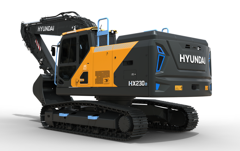 Hyundai’s electric excavator concept: the HX230e - M. Equipment ...